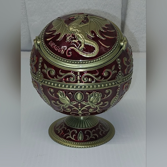 TXX | Other | Txx Windproof Ashtray With Lid Metal Cigar Ashtray Dragon ...